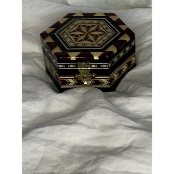 Laguna B | Jewelry | Wooden Trinket Box Spanish Paint And Lacquer ...